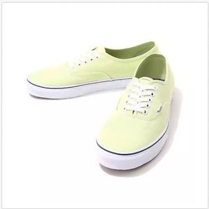 Vans | Shoes | Vans Authentic Shadow Lime Green True White Shoes | Poshmark
